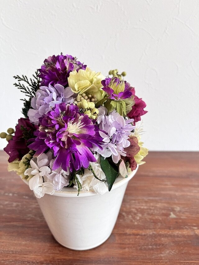 【scabiosa / スカビオサ】 МL パープル | iichi 日々の暮らしを心地よくするハンドメイドやアンティークのマーケットプレイス