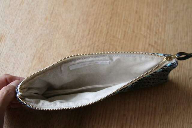 北欧手織りペンケース（ライトブルー）M | iichi 日々の暮らしを心地よくするハンドメイドやアンティークのマーケットプレイス