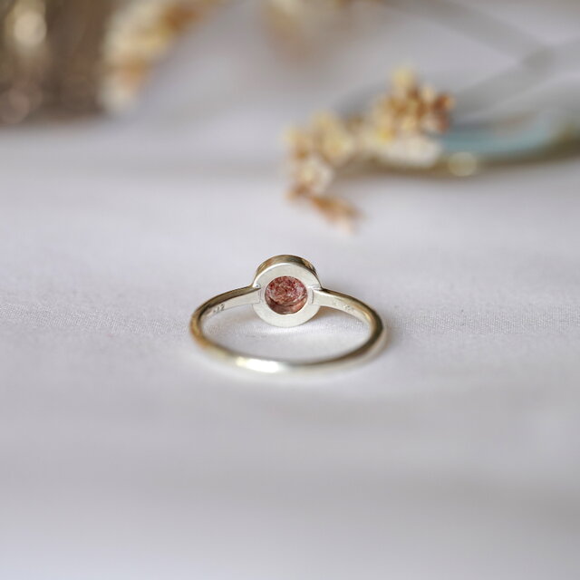 Round Strawberry Quartz Ring(RSV036_SQz) | iichi 日々の暮らしを心地よくするハンドメイドやアンティークのマーケットプレイス