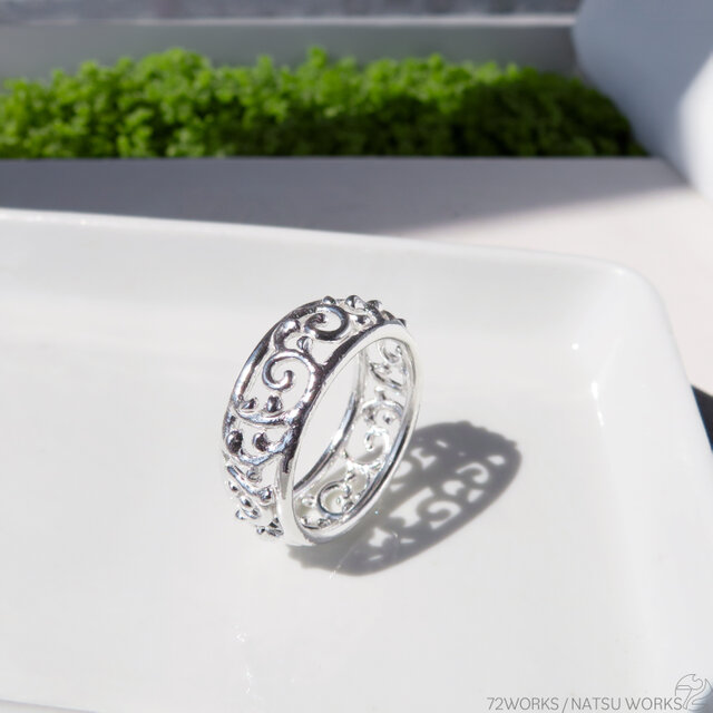 ボタニカル シルバーリング / Botanical Silver Ring #13 | iichi 日々の暮らしを心地よくするハンドメイドやアンティークのマーケットプレイス
