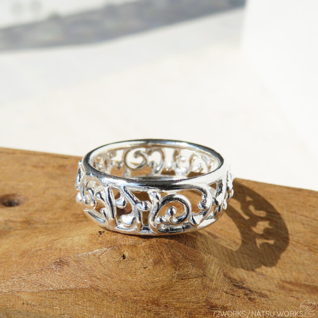 ボタニカル シルバーリング / Botanical Silver Ring #13 | iichi 日々の暮らしを心地よくするハンドメイドやアンティークのマーケットプレイス