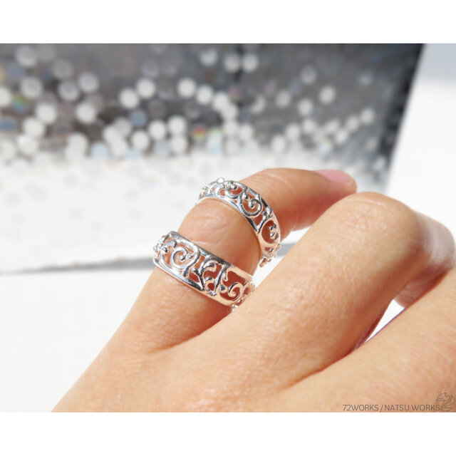 ボタニカル シルバーリング / Botanical Silver Ring #13 | iichi 日々の暮らしを心地よくするハンドメイドやアンティークのマーケットプレイス