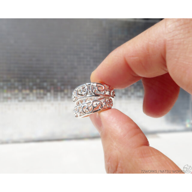 ボタニカル シルバーリング / Botanical Silver Ring #13 | iichi 日々の暮らしを心地よくするハンドメイドやアンティークのマーケットプレイス