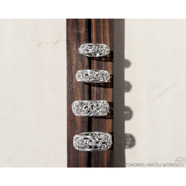 ボタニカル シルバーリング / Botanical Silver Ring #13 | iichi 日々の暮らしを心地よくするハンドメイドやアンティークのマーケットプレイス