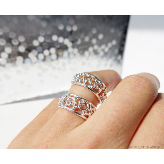 ボタニカル シルバーリング / Botanical Silver Ring #17 | iichi 日々の暮らしを心地よくするハンドメイドやアンティークのマーケットプレイス