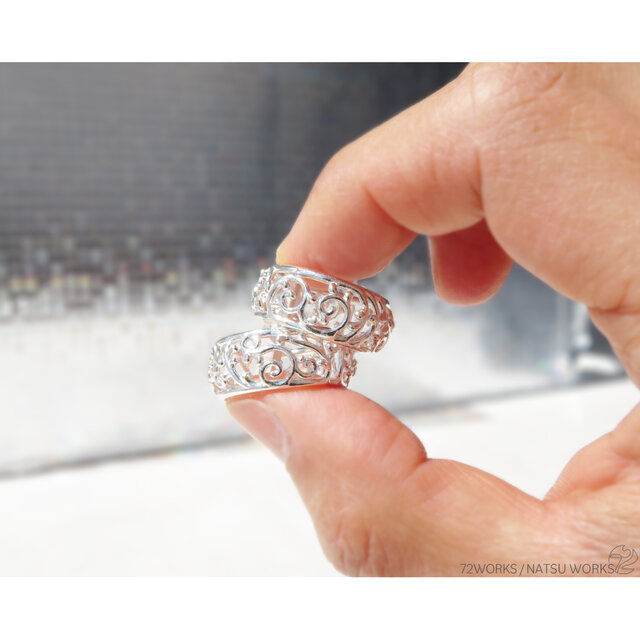 ボタニカル シルバーリング / Botanical Silver Ring #17 | iichi 日々の暮らしを心地よくするハンドメイドやアンティークのマーケットプレイス