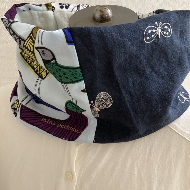 ︎ハンドメイド ︎ ミナペルホネン蝶々letter of flower minglingネックウォーマーフワラ6重ガーゼ | iichi 日々の暮らしを心地よくするハンドメイドやアンティークの ...