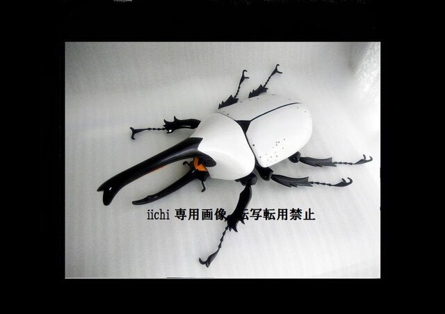 グラントシロカブト MEGA・BIG リアルフィギュア | iichi 日々の暮らしを心地よくするハンドメイドやアンティークのマーケットプレイス