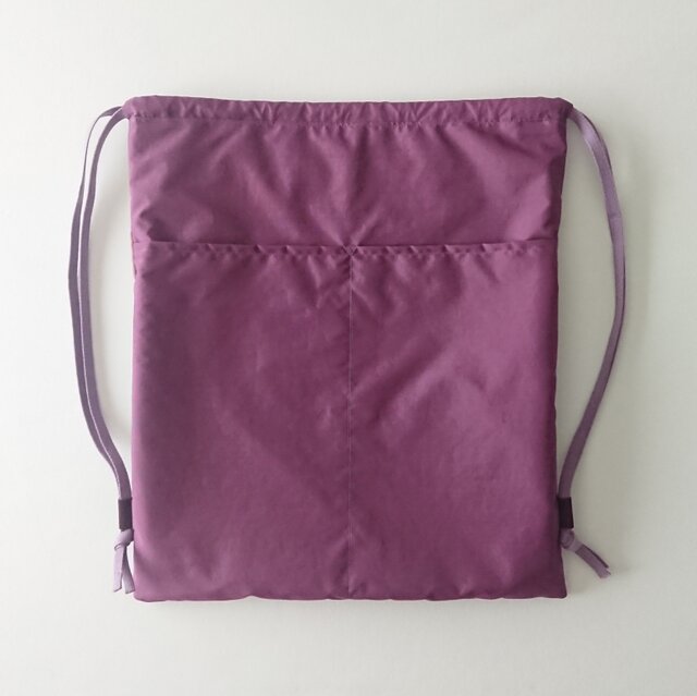 purple ribbon knapsack | iichi 日々の暮らしを心地よくするハンドメイドやアンティークのマーケットプレイス