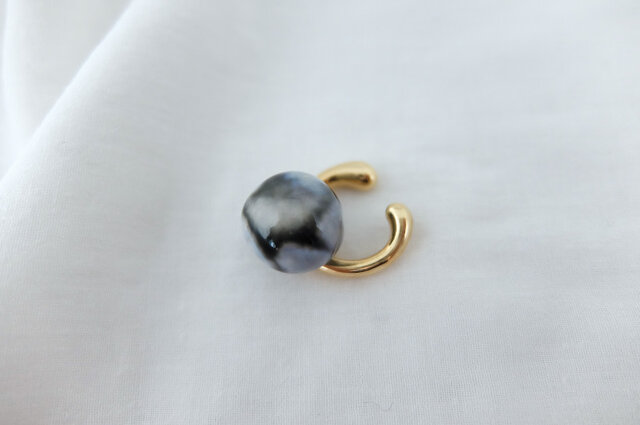 イヤカフ bleu | iichi 日々の暮らしを心地よくするハンドメイドやアンティークのマーケットプレイス