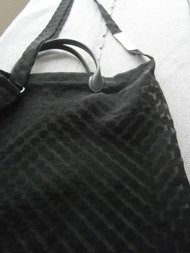 DotsOrgandy 透けるBag | iichi 日々の暮らしを心地よくするハンドメイドやアンティークのマーケットプレイス