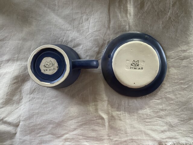 ネイビーマットc&s | iichi 日々の暮らしを心地よくするハンドメイドやアンティークのマーケットプレイス