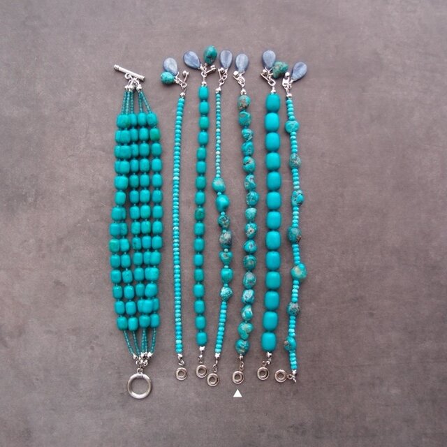【RP】Turquoise Bracelet／ターコイズ ブレスレット | iichi 日々の暮らしを心地よくするハンドメイドやアンティークのマーケットプレイス