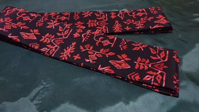 創作帯☆角帯 エスニック柄 巾約11cm | iichi 日々の暮らしを心地よくするハンドメイドやアンティークのマーケットプレイス