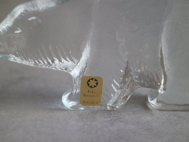 Eda Kristall社製 / クマのオブジェ クリスタルガラス No.5088 | iichi 日々の暮らしを心地よくするハンドメイドや ...