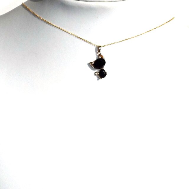 ☆送料無料☆ CZキュートにゃん超極細ネックレス#3 | iichi 日々の暮らしを心地よくするハンドメイドやアンティークのマーケットプレイス