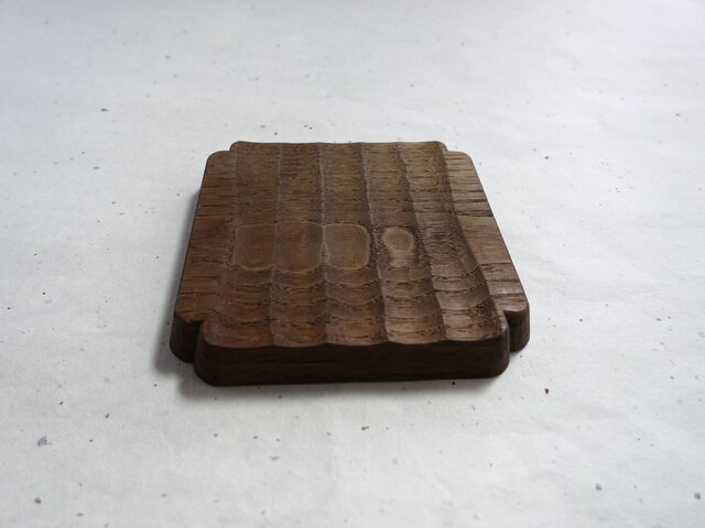 入隅 我谷盆 栗 15×15×2cm 栗渋染め | iichi 日々の暮らしを心地よくするハンドメイドやアンティークのマーケットプレイス