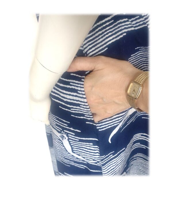 364 Lサイズ Aラインワンピース ジャンパースカート デッドストック浴衣地 2種類の浴衣 夏のお出かけ | iichi 日々の暮らしを心地よくするハンドメイドやアンティークのマーケットプレイス