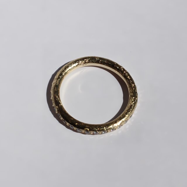 Paik moissanite full eternity / K10YG | iichi 日々の暮らしを心地よくするハンドメイドやアンティークのマーケットプレイス