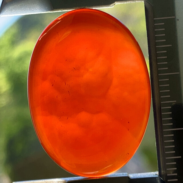 カーネリアン[31] 31x23mm 29Cts 天然石 / カボション / ルース | iichi 日々の暮らしを心地よくするハンドメイドやアンティークのマーケットプレイス