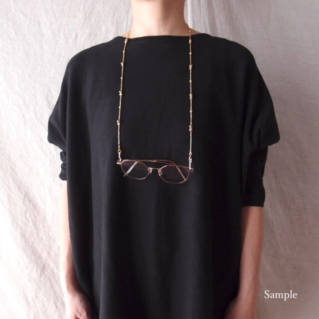 Pearl × Glass Beads / 2way Necklace グラスコード ネックレス兼用（眼鏡ホルダー）SV | iichi 日々の暮らしを心地よくするハンドメイドやアンティークの ...