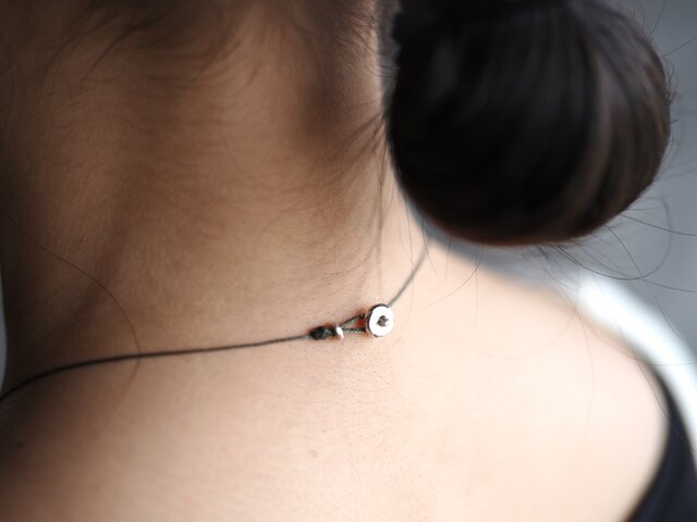 -Moss aquamarine- long code necklace | iichi 日々の暮らしを心地よくするハンドメイドやアンティークのマーケットプレイス