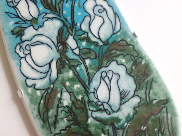 ARABIA / Helja / ウォールプレートRUUSUPUU 陶板 No.5189 | iichi 日々の暮らしを心地よくするハンドメイドやアンティークのマーケットプレイス