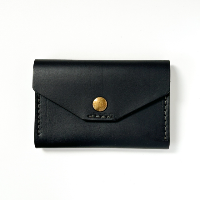 ホックボタンのマチつき名刺入れ CT-02 | iichi 日々の暮らしを心地よくするハンドメイドやアンティークのマーケットプレイス