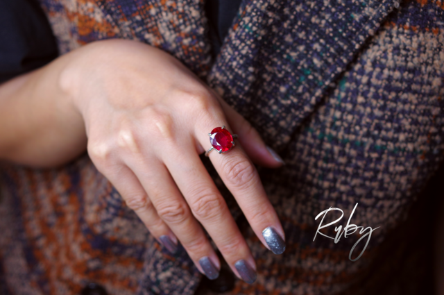 New ☆ 新作☆『ルビー』☆の世界でひとつの天然石リングsilver925 | iichi 日々の暮らしを心地よくするハンドメイドやアンティークのマーケットプレイス
