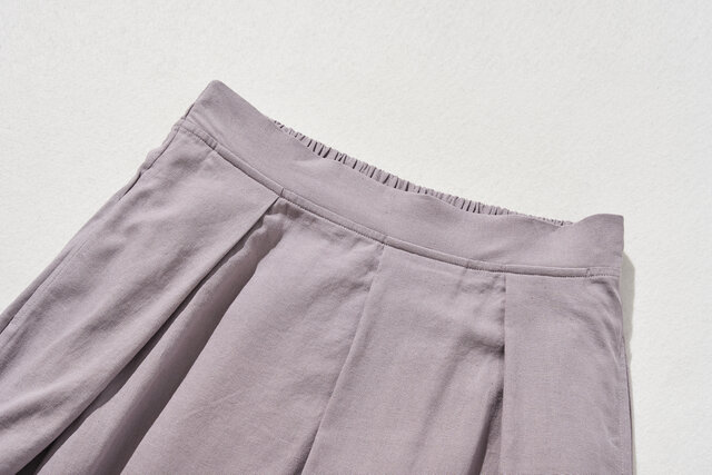 ふわり、ひらり、美しいドレープを描く美形スカート コットンリネンスカート ロングスカート 灰紫色 210807-3 | iichi 日々の暮らしを心地よくするハンドメイドやアンティークの ...