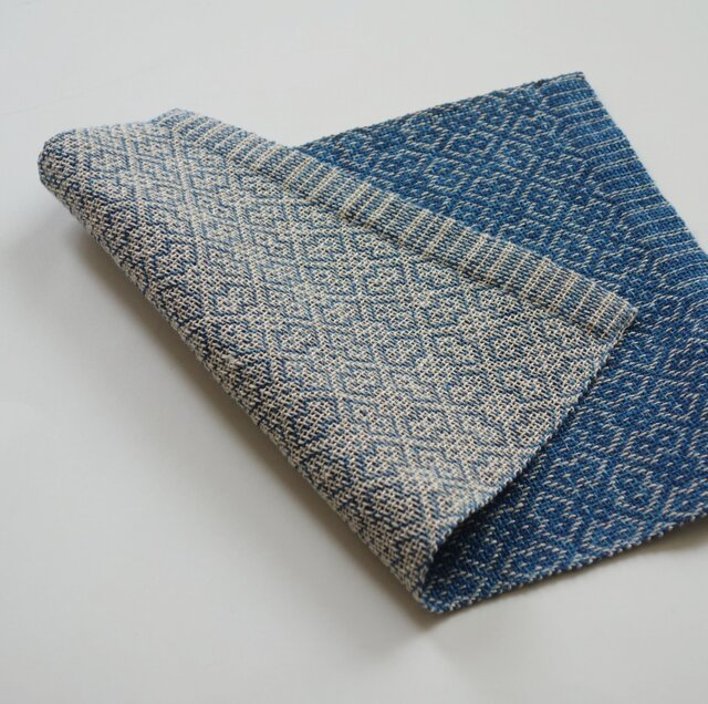 手織りティーマット・・雪の花 | iichi 日々の暮らしを心地よくするハンドメイドやアンティークのマーケットプレイス