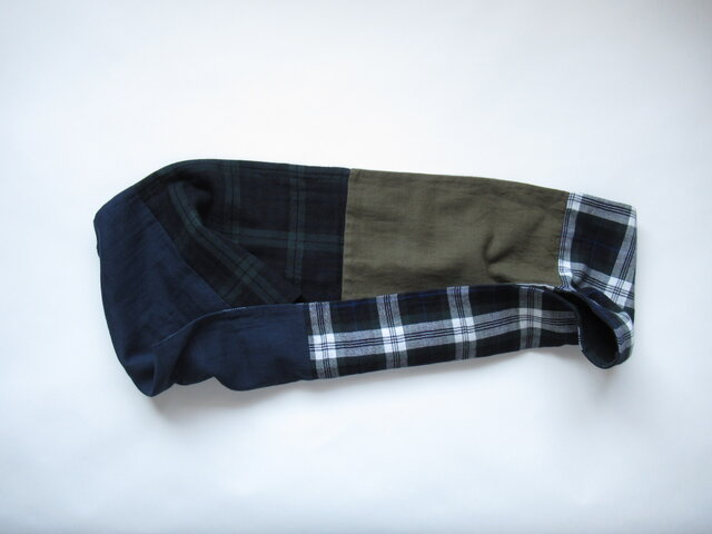 パッチワークのスヌード ダブルガーゼ 39 | iichi 日々の暮らしを心地よくするハンドメイドやアンティークのマーケットプレイス