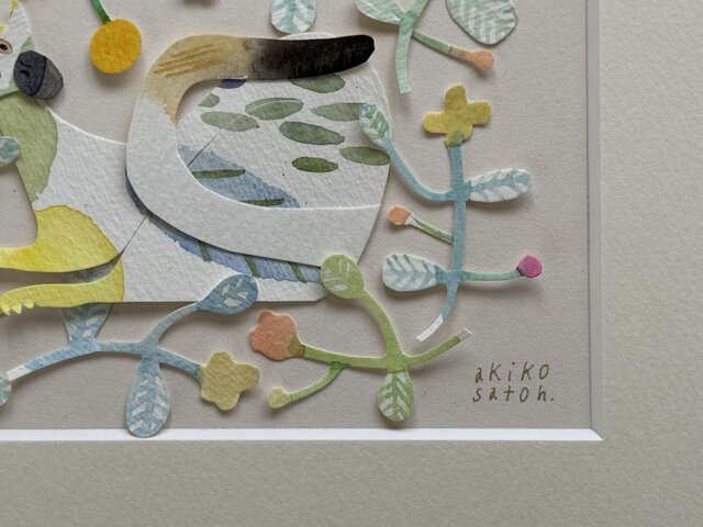 『友達のbeeと』原画 額込み | iichi 日々の暮らしを心地よくするハンドメイドやアンティークのマーケットプレイス