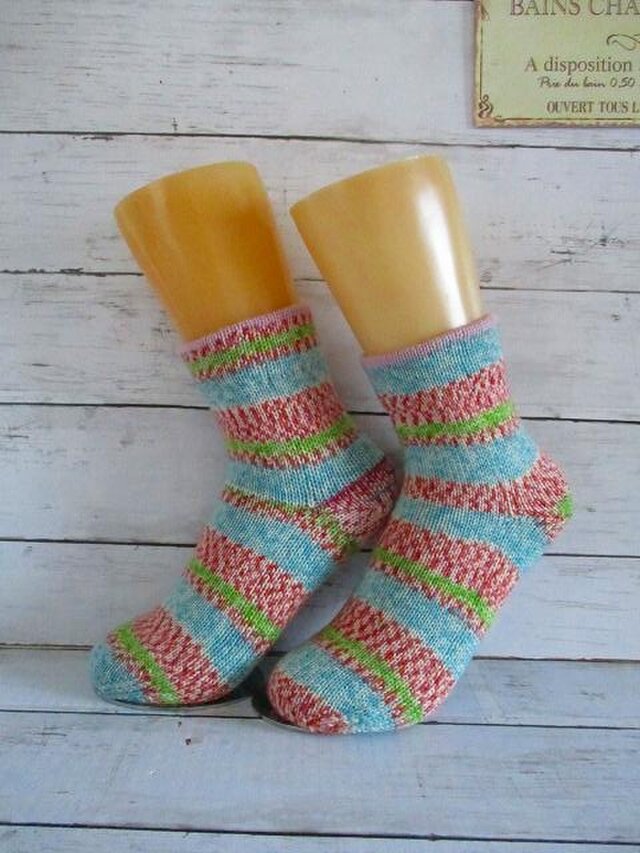 冷え取りソックス Rico Design Superba Bamboo 013 & Uni | iichi 日々の暮らしを心地よくするハンドメイドやアンティークのマーケットプレイス