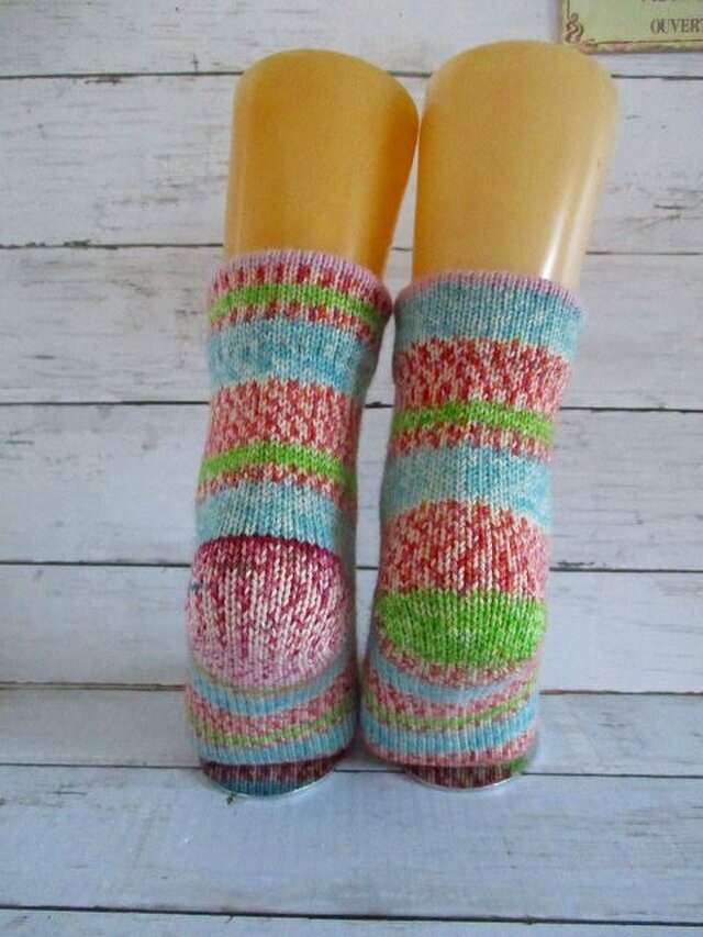 冷え取りソックス Rico Design Superba Bamboo 013 & Uni | iichi 日々の暮らしを心地よくするハンドメイドやアンティークのマーケットプレイス