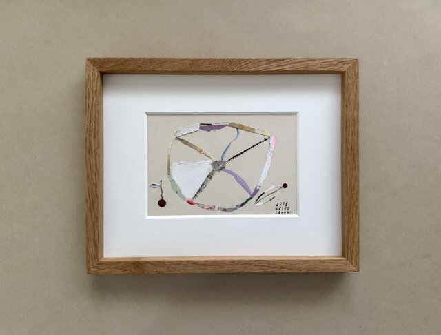 『collage element』原画 額込み | iichi 日々の暮らしを心地よくするハンドメイドやアンティークのマーケットプレイス