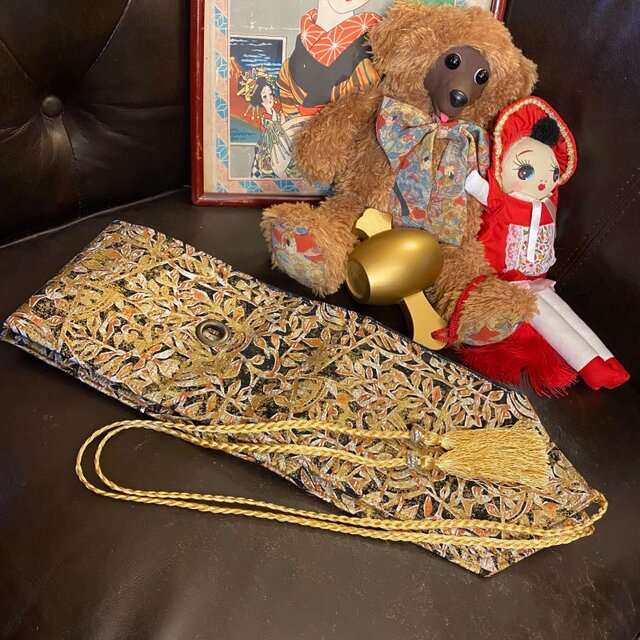 和洋折衷 夏着物リメイク ワンピース ドレス 帯サッシュベルト レトロ 古着 和 モダン SKW-16 | iichi 日々の暮らしを心地よくするハンドメイドやアンティークのマーケットプレイス