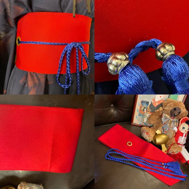 和洋折衷 夏着物リメイク ワンピース ドレス 帯サッシュベルト レトロ 古着 和 モダン SKW-18 | iichi 日々の暮らしを心地よくするハンドメイドやアンティークのマーケットプレイス