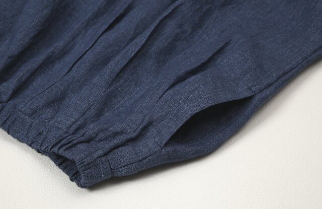 #442タックギャザースカート(インディゴブルー) | iichi 日々の暮らしを心地よくするハンドメイドやアンティークのマーケットプレイス