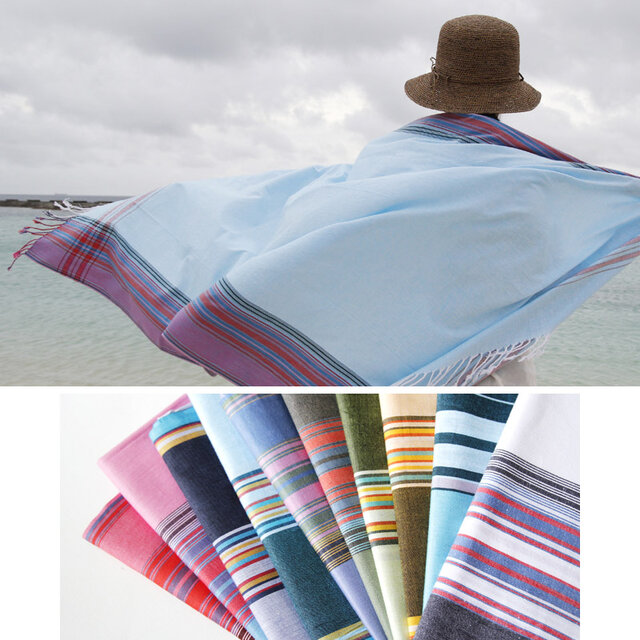 ソフトキコイ（ Soft Kikoi ）ショール大判 ストール 羽織る 頭に巻く布 | iichi 日々の暮らしを心地よくするハンドメイドやアンティークのマーケットプレイス