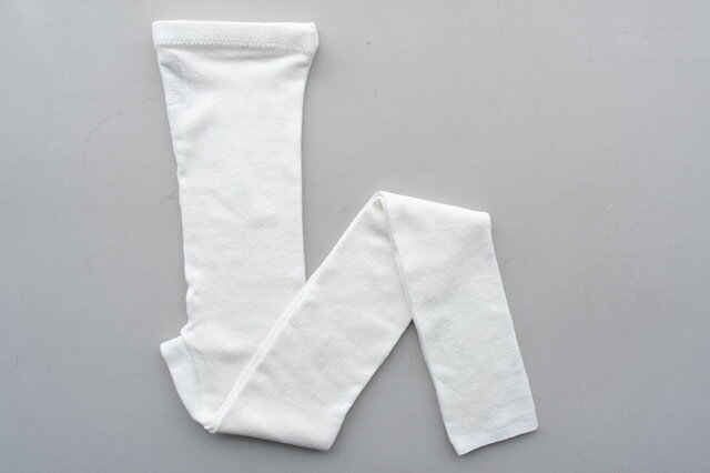 リネンニットレギンス マチ付き（オフ白）｜unisex 2 size | iichi 日々の暮らしを心地よくするハンドメイドやアンティークのマーケットプレイス