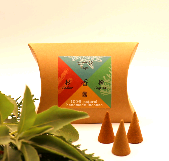 【天然素材】お香・3種お試しセット(セージ・檜・杉) 100%natural incense | iichi 日々の暮らしを心地よくする ...