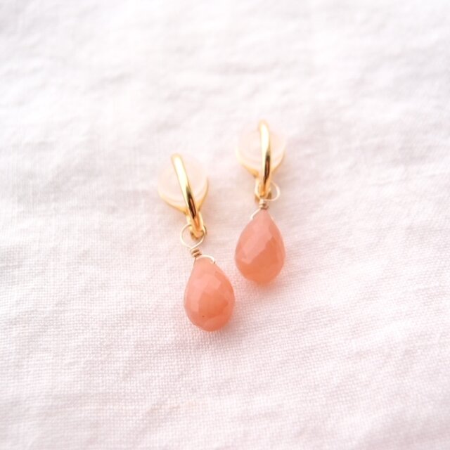 Charm Assortment／Earring【Orange】チャームセット | iichi 日々の暮らしを心地よくするハンドメイドやアンティークのマーケットプレイス