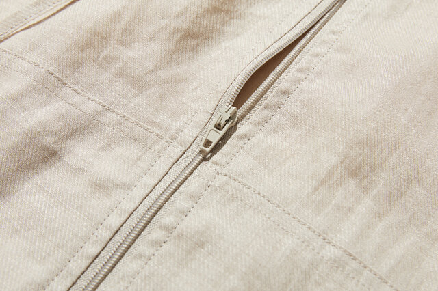 ★新色★涼し気な雰囲気が魅力のリネン素材のブルゾン フード付き ライトアウター ベージュ 230613-8 | iichi 日々の暮らしを心地よくするハンドメイドやアンティークのマーケットプレイス