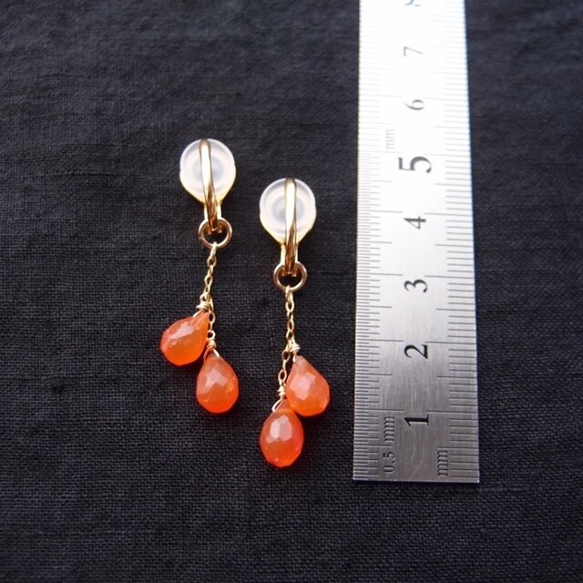 Charm Assortment／Earring & Necklace【Orange】チャームセット | iichi 日々の暮らしを心地よくするハンドメイドやアンティークのマーケットプレイス
