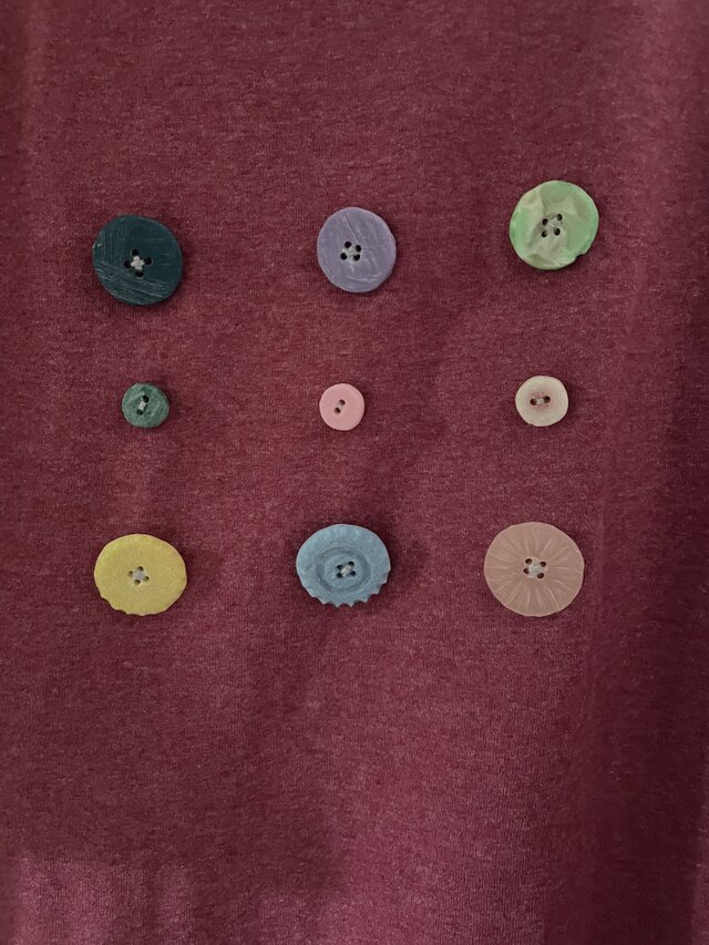 ボタンTシャツ L | iichi 日々の暮らしを心地よくするハンドメイドやアンティークのマーケットプレイス