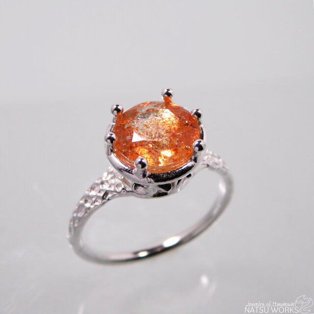 サンストーン リング / Sunstone Ring o | iichi 日々の暮らしを心地よくするハンドメイドやアンティークのマーケットプレイス