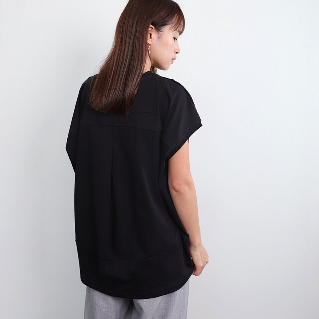 体のラインを拾わない ドルマンスリーブT ブラック 0517BK | iichi 日々の暮らしを心地よくするハンドメイドやアンティークのマーケットプレイス