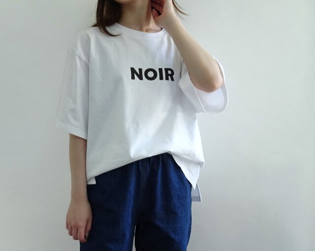 オーガニックコットン/6.2oz前後差Tシャツ＜NOIR＞ | iichi 日々の暮らしを心地よくするハンドメイドやアンティークのマーケットプレイス