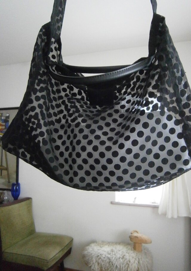 DotsOrgandy 透けるBag | iichi 日々の暮らしを心地よくするハンドメイドやアンティークのマーケットプレイス